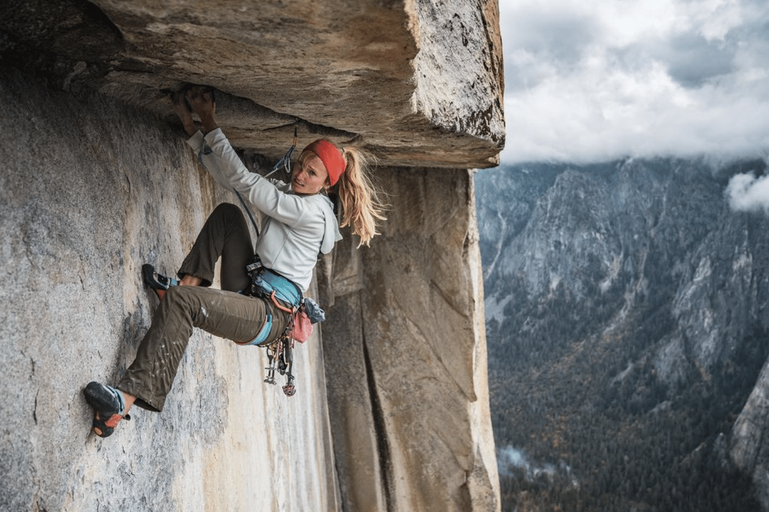 Brette Harrington dans les 35 longueurs de « El Corazón » 8a sur El ...